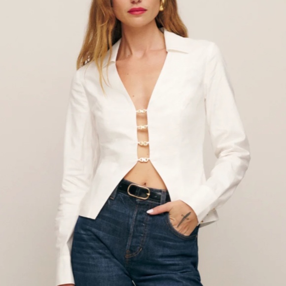 Reformation | Tops | Reformation Carson Top White | Poshmark